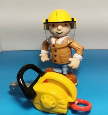 2001 Bob The Builder Action Figure Adventure Bob Action Chainsaw Toy | eBay
