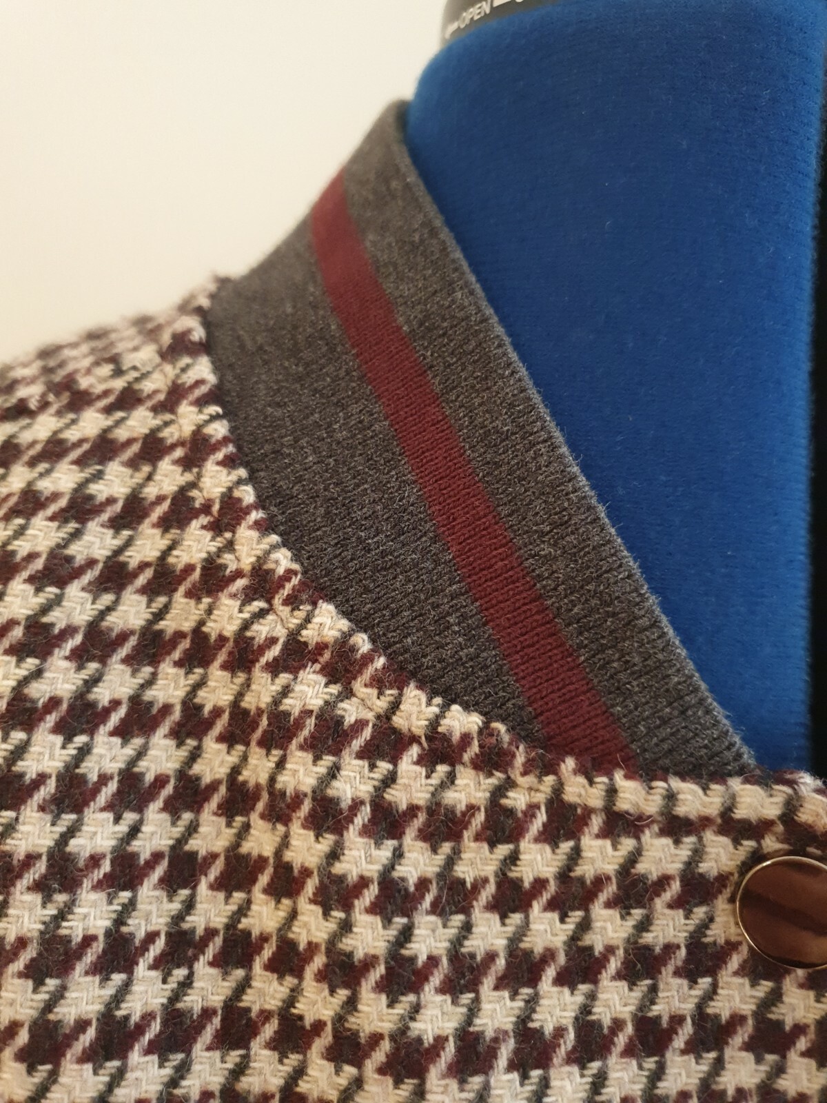 Zara Basic Wool Blend Varsity Style Jacket Plum Colou… - Gem