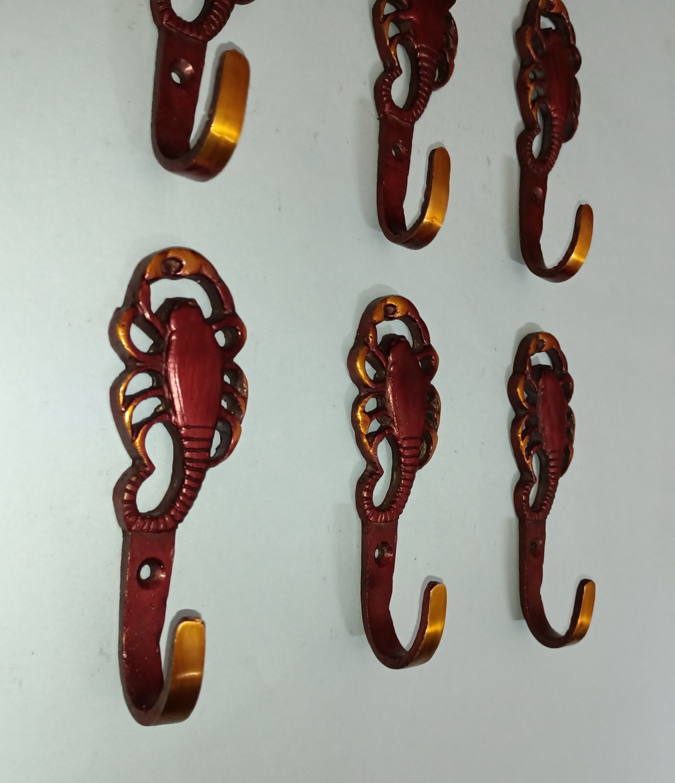 Emperor Scorpion Hooks Cloth Hanger Brass Insects Bugs Design Wall ...