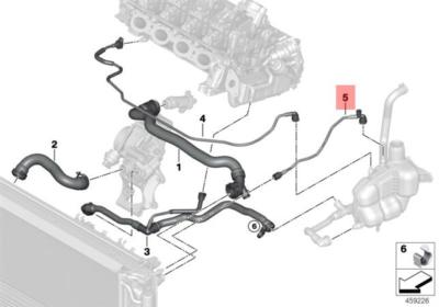 Genuine Radiator Expansion Tank Hose Pipe BMW MINI X1 Cooper Jcw ...