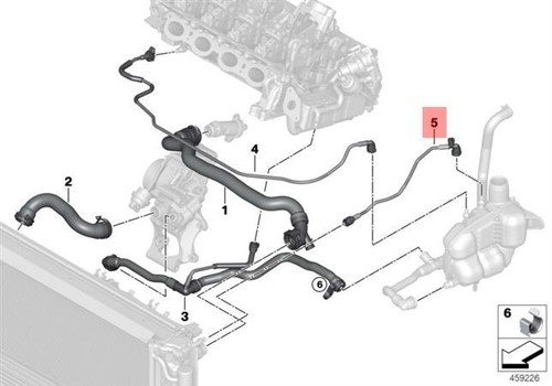 Genuine Radiator Expansion Tank Hose Pipe BMW MINI X1 Cooper Jcw ...