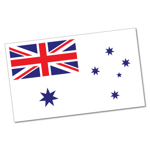 Australian White Ensign Flag Sticker Aussie Car Flag 4x4 Funny Ute ...