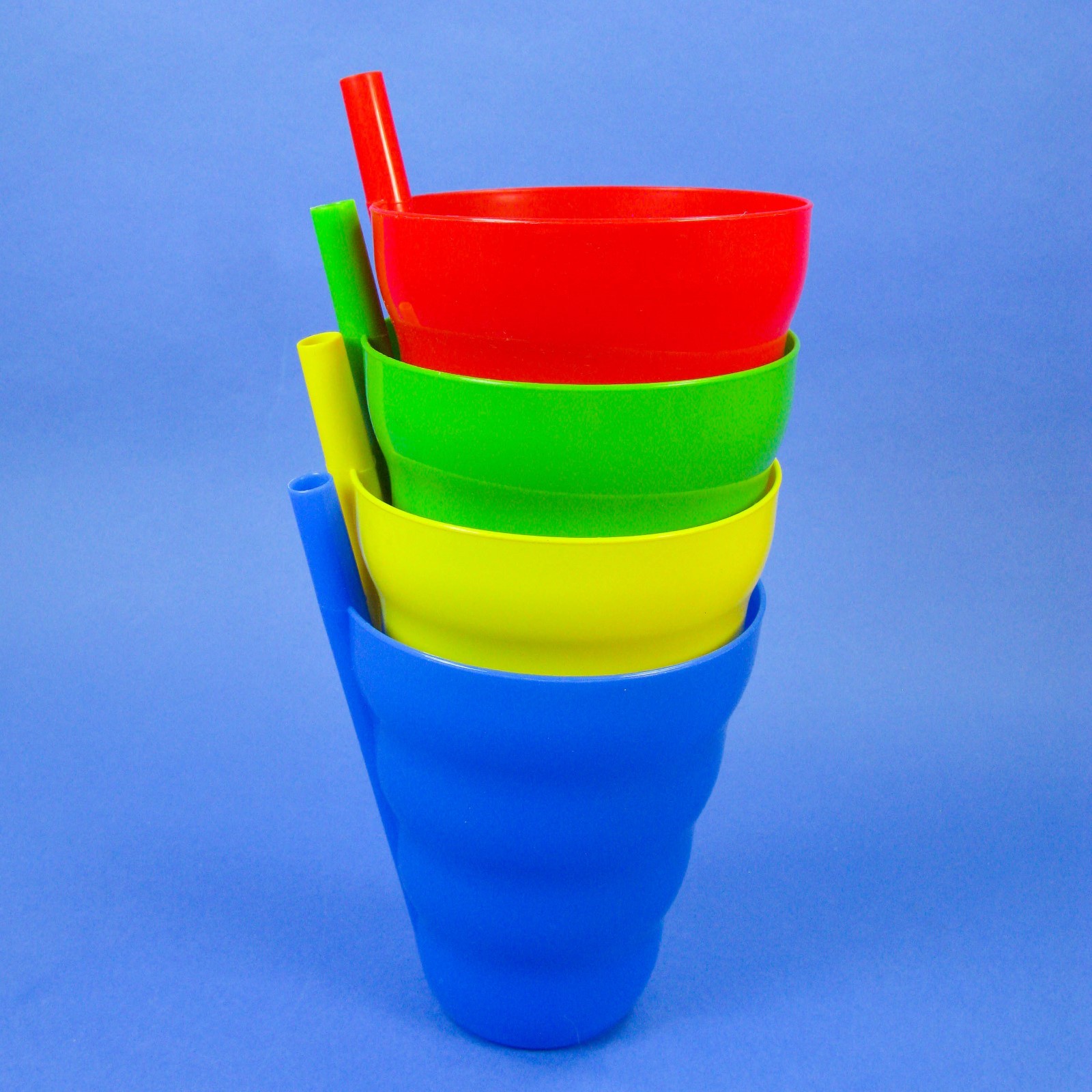2 - 10oz. SIP A CUPS BUILT IN STRAW, JUICE GLASS SIPPY CUP TUMBLER, USA ...