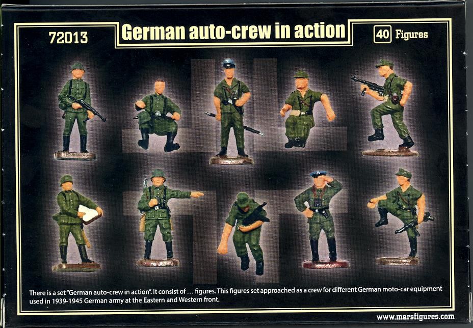 Mars Figures 1/72 GERMAN WORLD WAR II AUTO CREW IN ACTION Figure Set | eBay