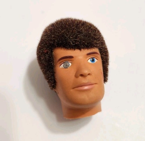 HASBRO GI JOE 12" ACTION FIGURE MIKE POWER ATOMIC MAN HEAD ONLY FLOCKED ...