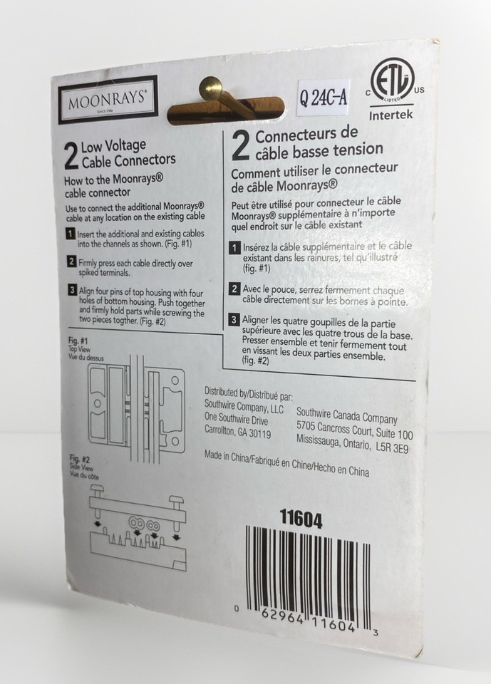 Moonrays® Low Voltage Cable Connectors for Landscape Lighting (2 pk ...