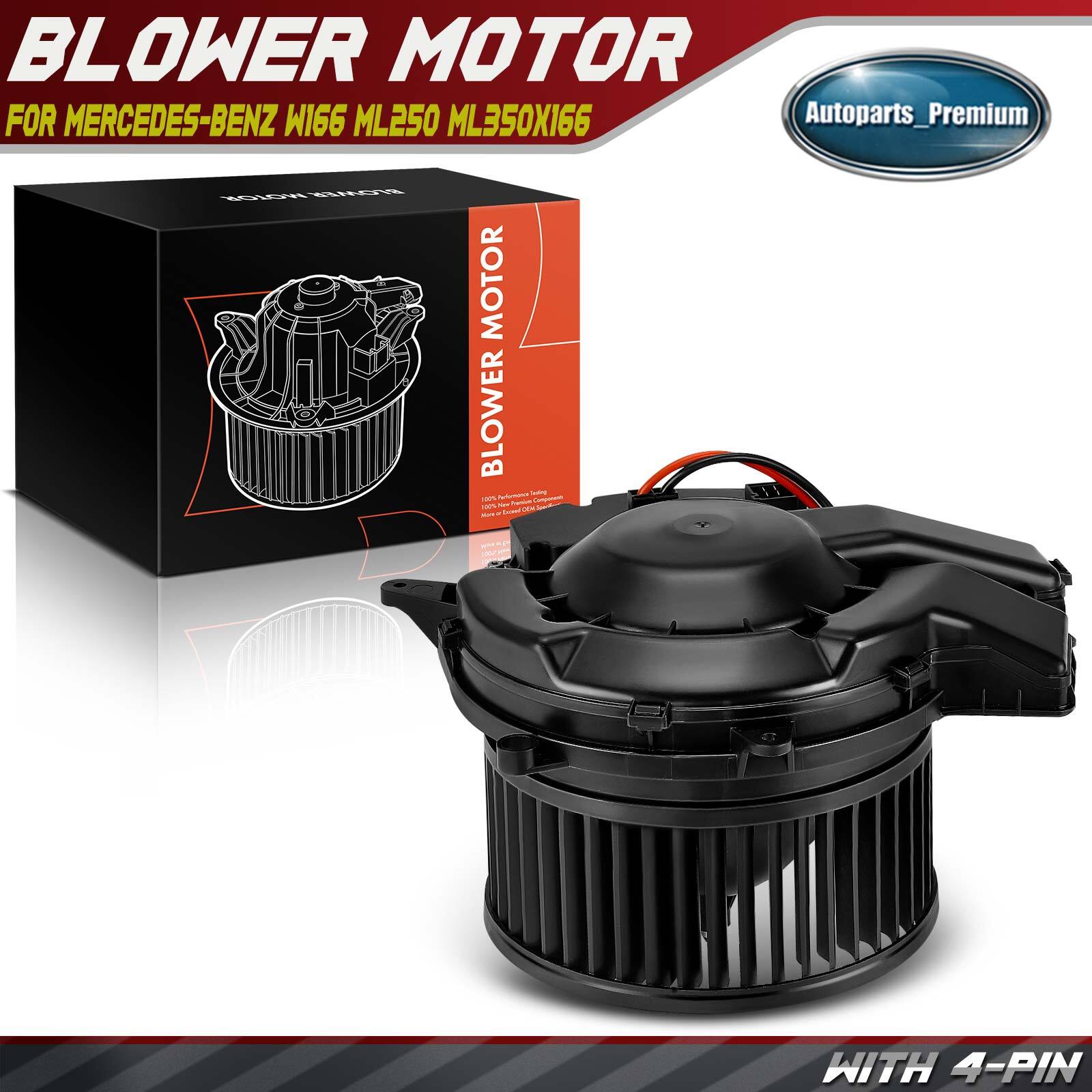 HVAC Heater Blower Motor Fan w/ Resistor for Mercedes-Benz W166 ML250 ...