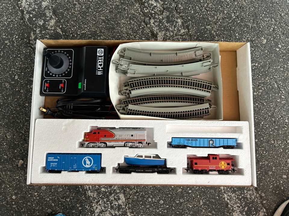 HO Scale Athearn SANTA FE FREIGHT Train Set vintage 1001 in box ...