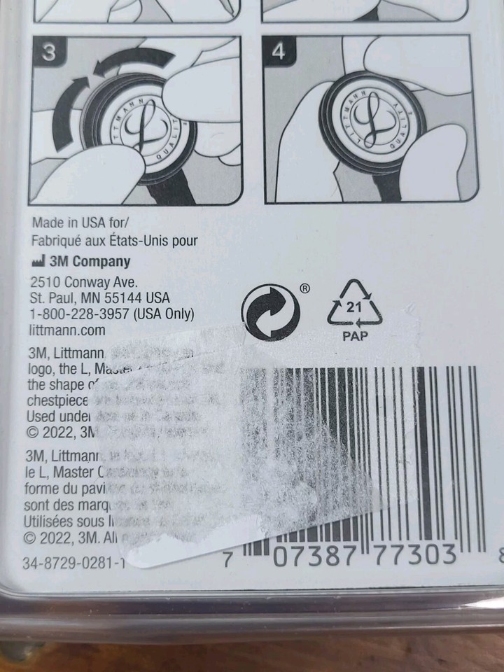 Littmann 40018 Master Cardiology Spare Parts Kit Gray Genuine 3M | eBay