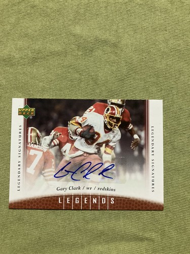 2006 Gary Clark UD Legends Legendary Signatures Auto #48 Washington ...