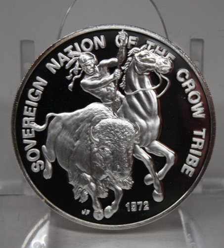 Sovereign Nation of the Crow Tribe 26 Gram .999 Fine Silver Round ...