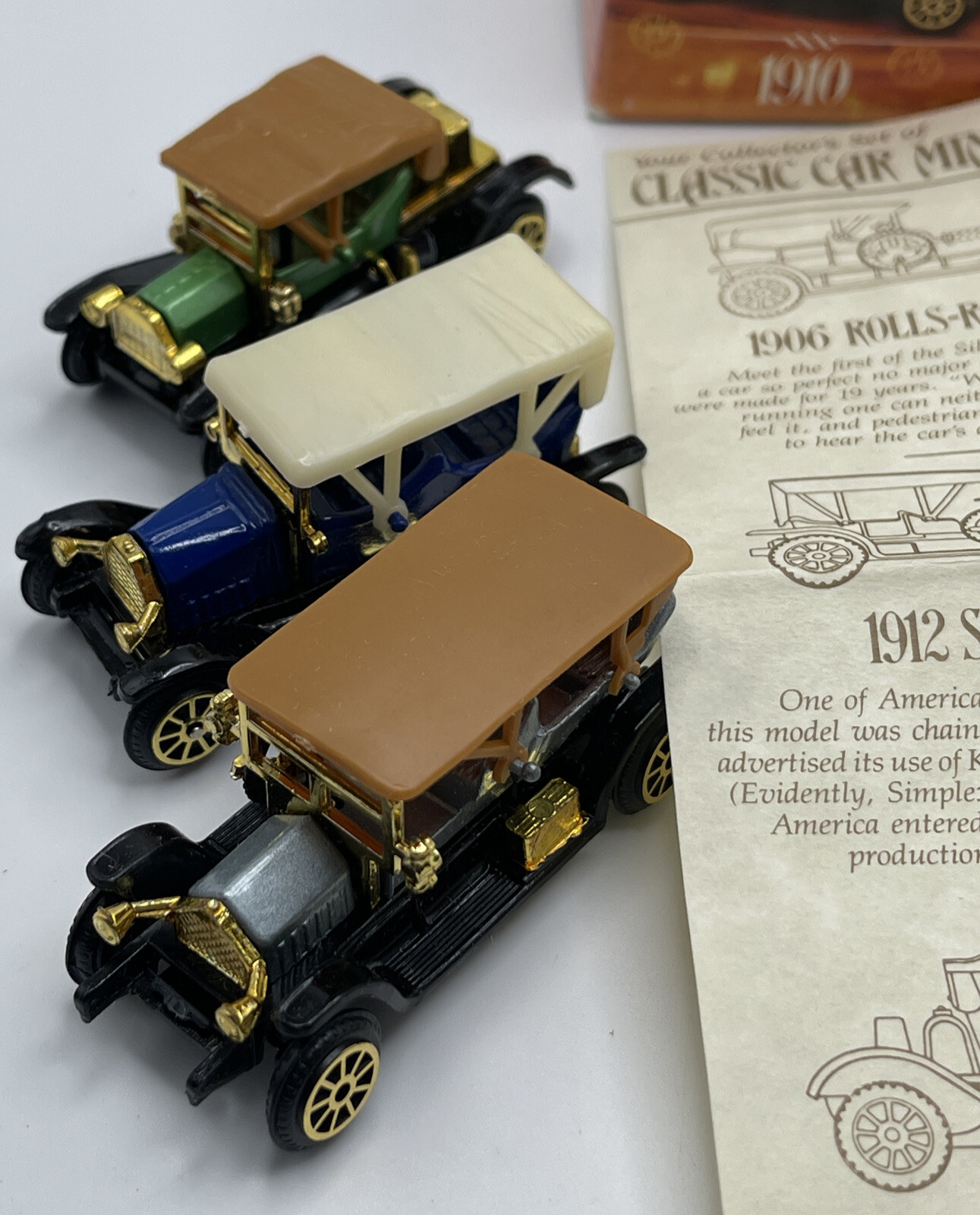 Reader's Digest Collector's Set 6 Classic Car Miniature Collectible ...