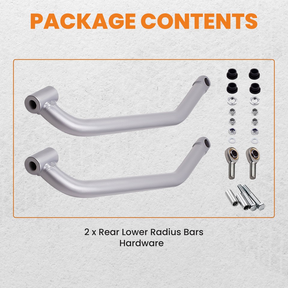 Lower Max Clearance Radius Rod Bar Kit For Polaris Rzr 1000 Xp Eps 2015 ...