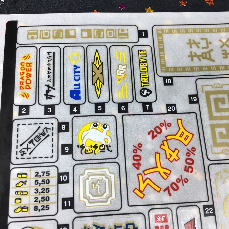 NEW LEGO Sticker Sheet 2 Ninjago Movie - NINJAGO City 70620 Retired ...