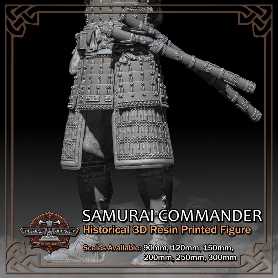 Taisho Samurai Commander - Scale 1/18 to 1/6 - 3D Resin Printed Figure ...