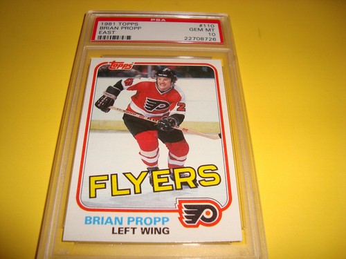 1981 topps east hockey #110 Brian PROPP psa 10 Philadelphia FLYERS (726 ...