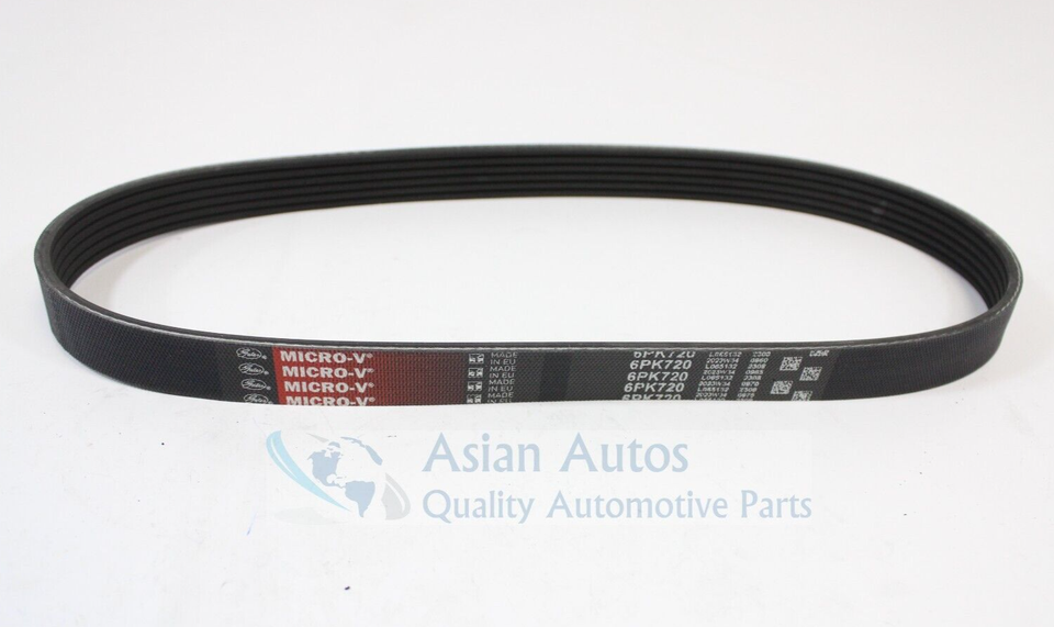 Gates Secondary Serpentine Belt LR012663 6PK720 For Land Range Rover V8 ...