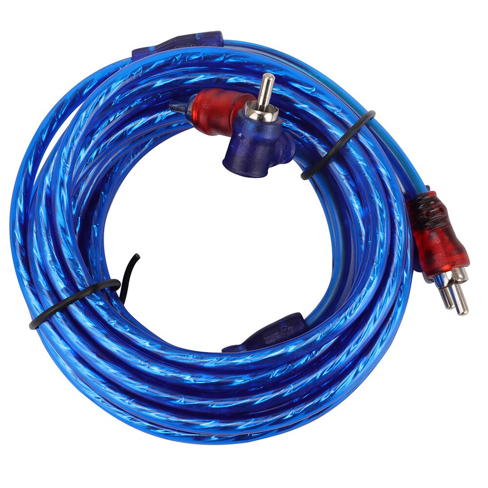1500W AMP Wiring Kit Audio Subwoofer RCA Power Cable AGU FUSE For Car ...