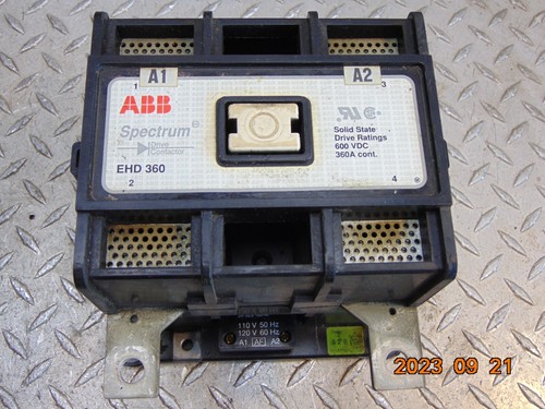 ABB SPECTRUM EHD 360 SOLID STATE DRIVE CONTACTOR 600VDC 360A CONT. 120V ...