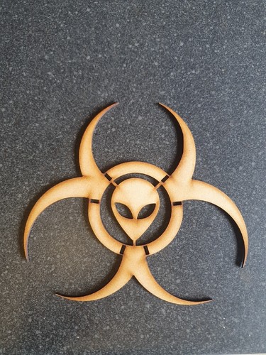 Skinwalker Ranch Logo in MDF 200mm at widest point alien UFO UAP | eBay