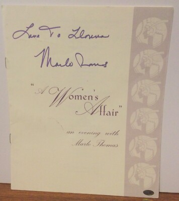AN EVENING WITH MARLO THOMAS SIGNED PLAYBILL PROGRAM 1996 THAT GIRL | eBay