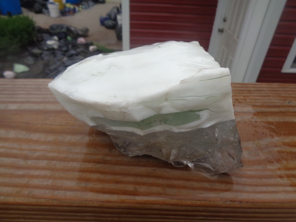 Glass Rock Slag Pretty Opaque White/Clear 4.10 lbs YY51 Rocks ...