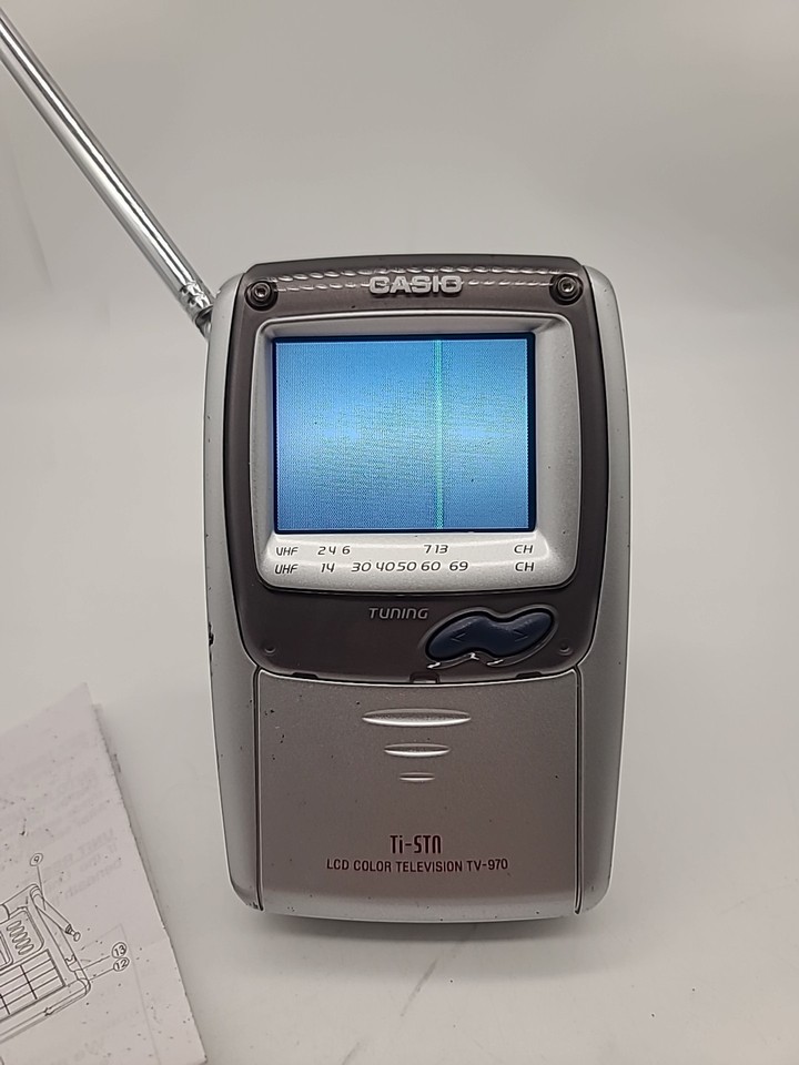 Casio TI-STN TV-970B Silver 3.3W Handheld 2.3 Inches LCD Pocket Color ...