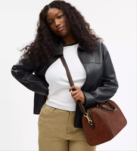 NWT Coach Rowan Large Satchel Bag CCC79 Suede Vintage Brown 2025 FALL👜🔥 ...