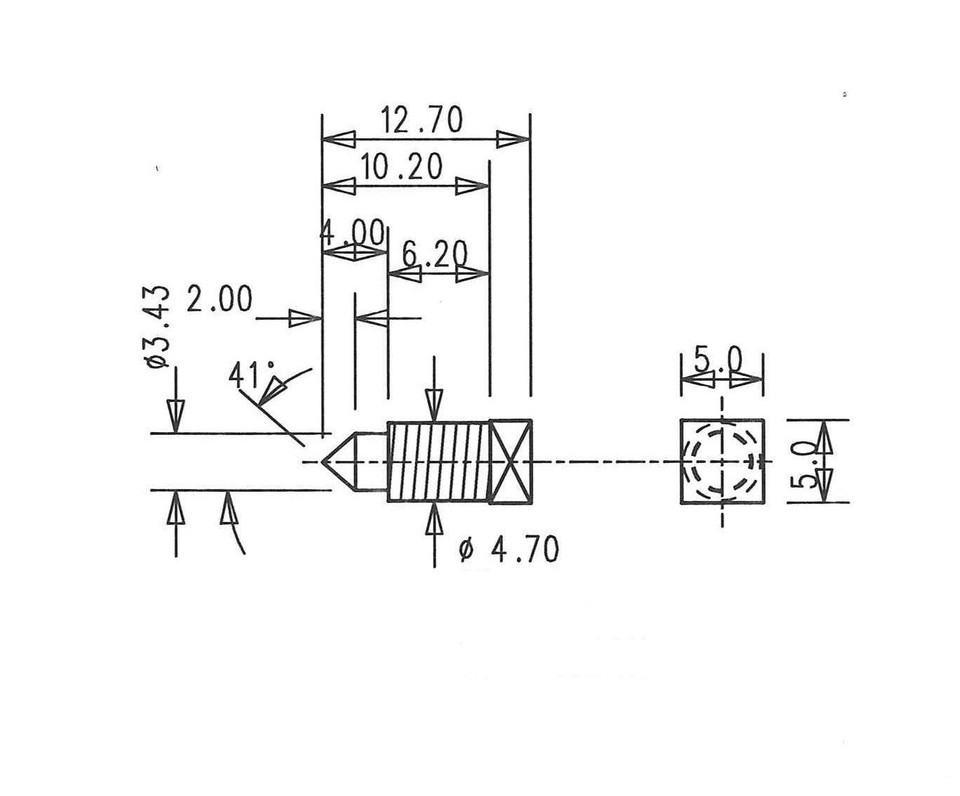 Radiator BRASS BLEED SCREW AIR / VALVE VENT - TYPE 4 - FITS STEEL AND ...