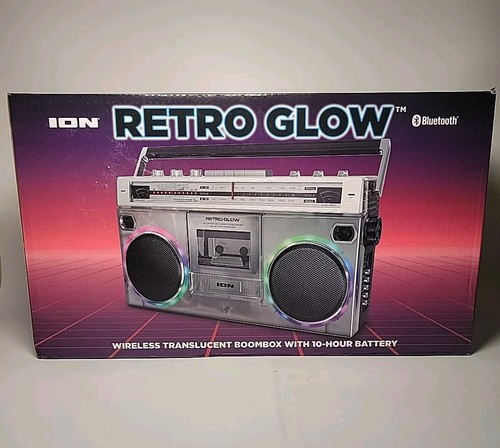 ION Audio Retro Modern Glow Boombox with Cassette Player | eBay