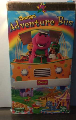 Barneys Adventure Bus VHS Movie Purple Dinosaur Children movies 1997 ...