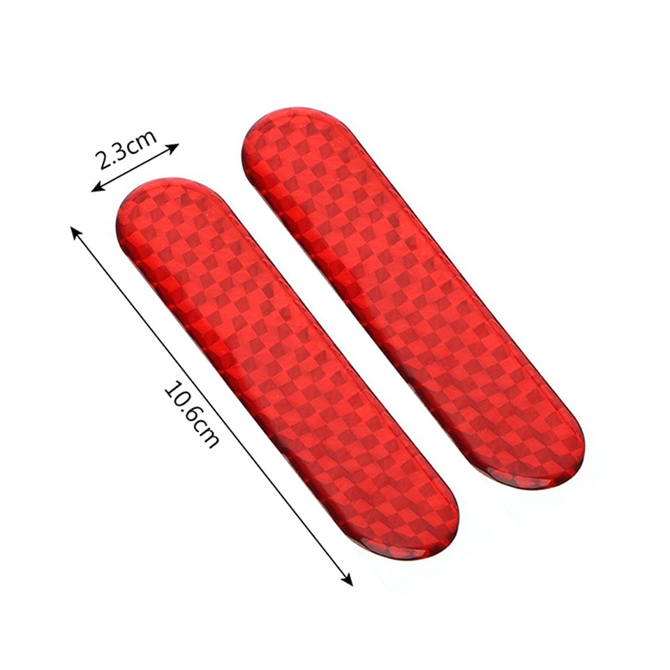 10X Red Reflective Safety Warning Strip Tape Car Door Bumper Reflector ...