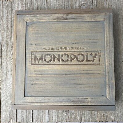Monopoly Rustic Wood Series Wooden Board Game - Wooden Puzzle Board ...