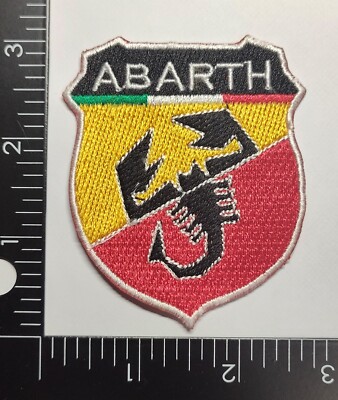 ABARTH Patch FIAT Sport Racing Sew Iron Italy Banner High Quality Patch ...