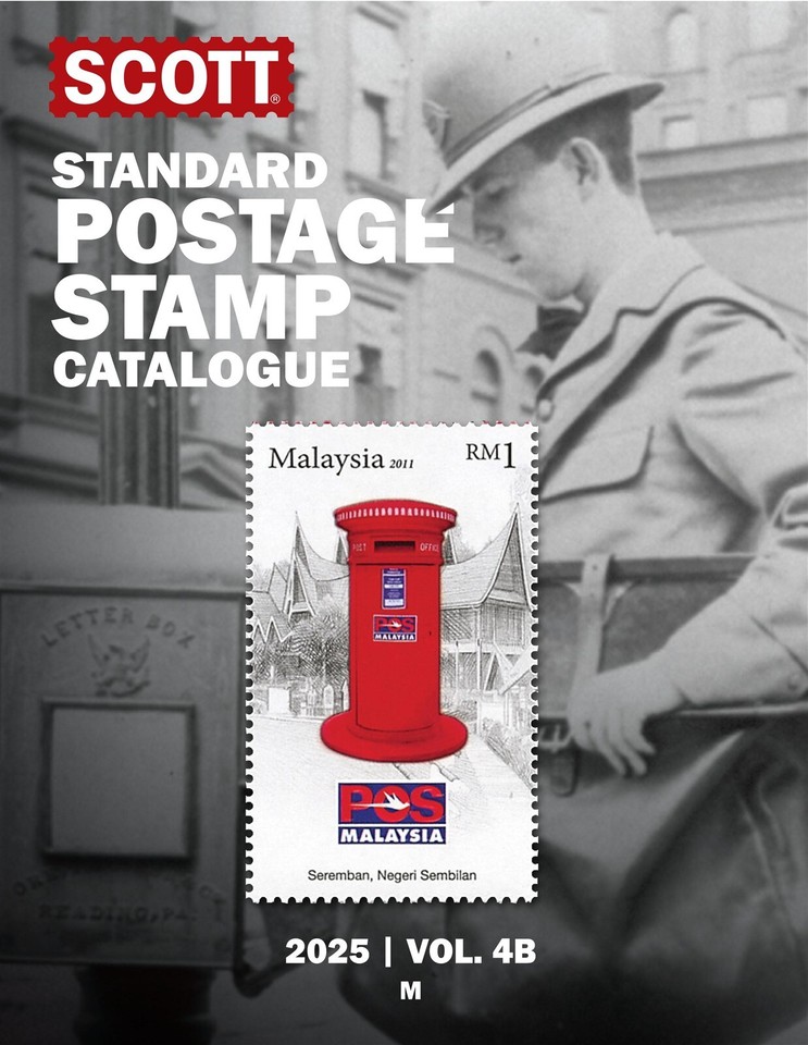 New 2025 Scott Standard Postage Stamp Catalog Vol 4 Countries J-M A+B ...