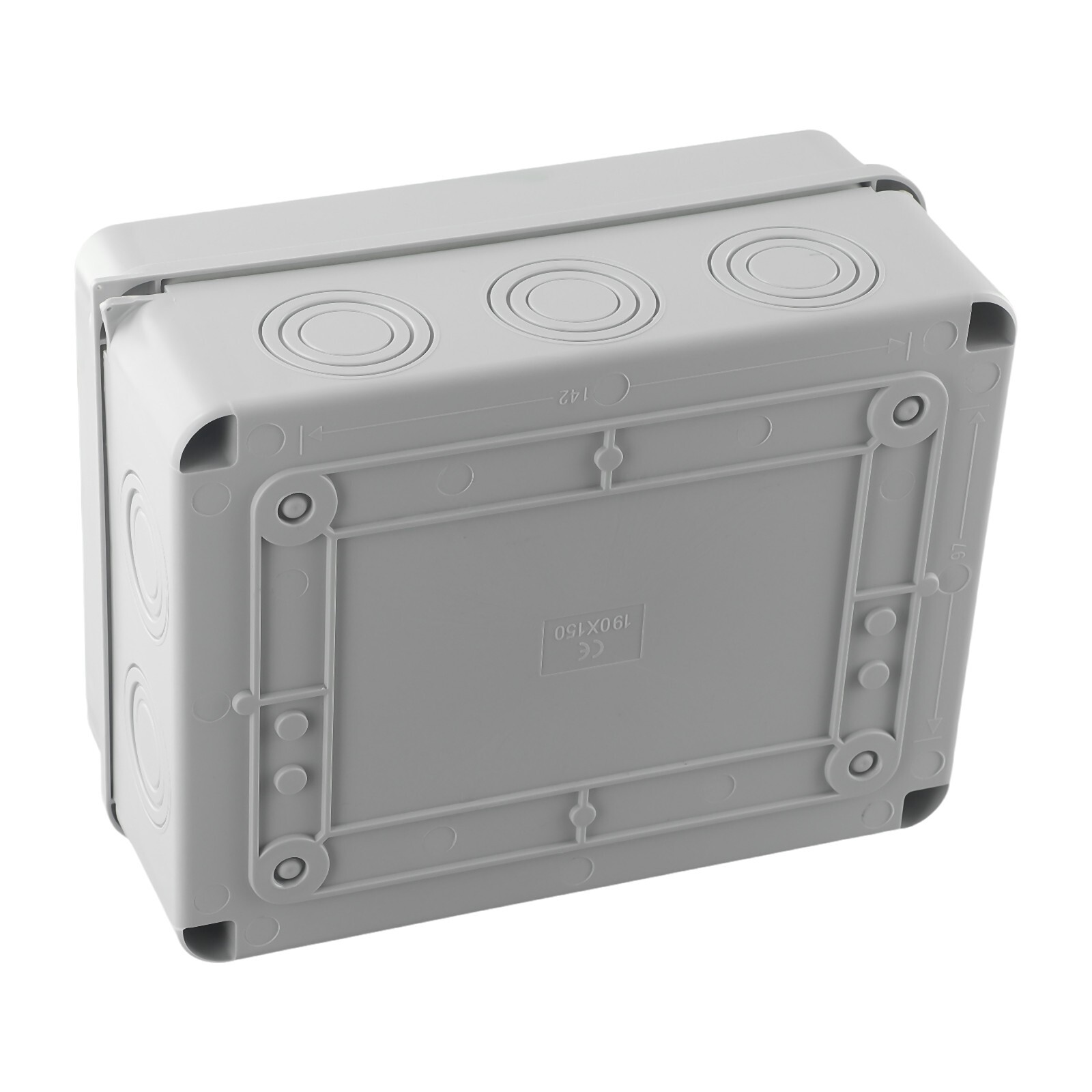 Weatherproof Distribution Box 8 Modules Capacity Surface Mounted IP65 ...