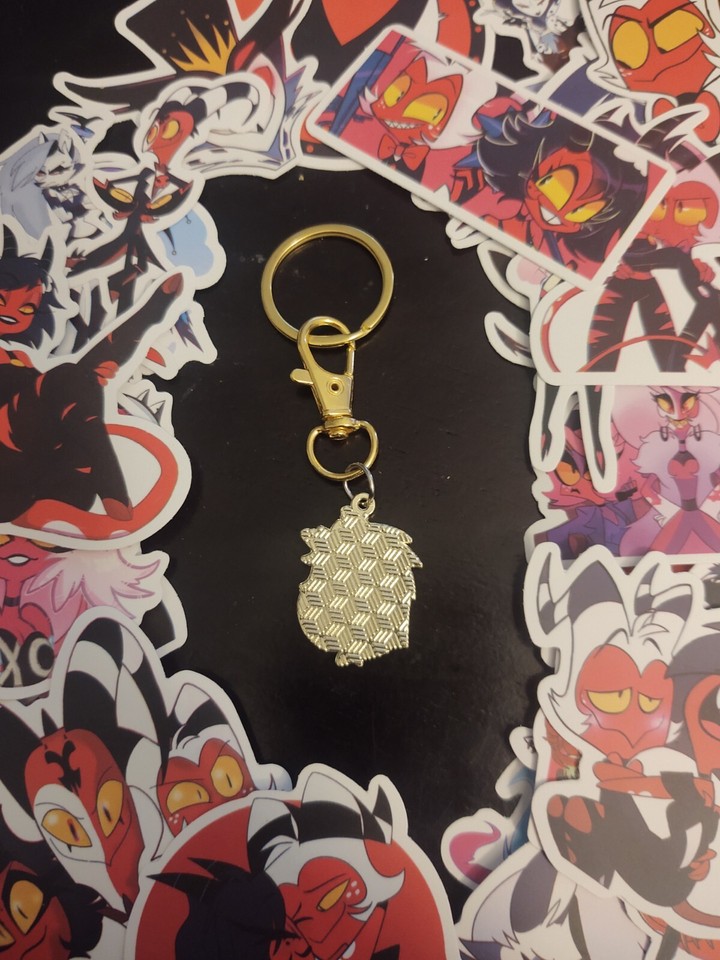 Milli Knolastname Enamel Keychain Helluva Boss + stickers | eBay