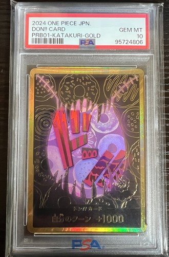 PSA 10 One Piece DON !! Card Charlotte Katakuri The Best Gold PRB-01 ...