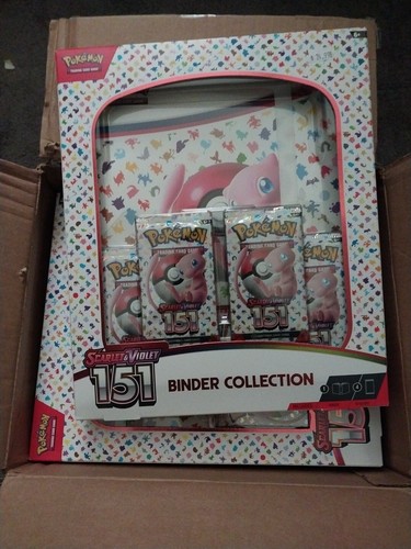 Pokémon TCG Scarlet & Violet 151 Binder Collection Sealed Box-4 Packs ...