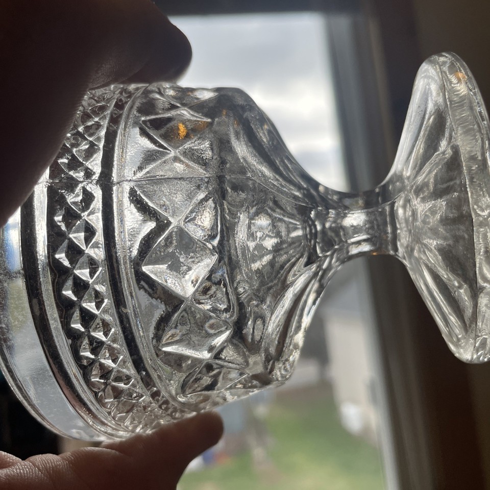 Anchor Hocking Wexford Pattern Glass Champagne/Tall Sherbet Set Of 4 ...