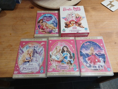 Barbie DVD Collection 8 Film Bundle: Diamond Castle, Princess School ...
