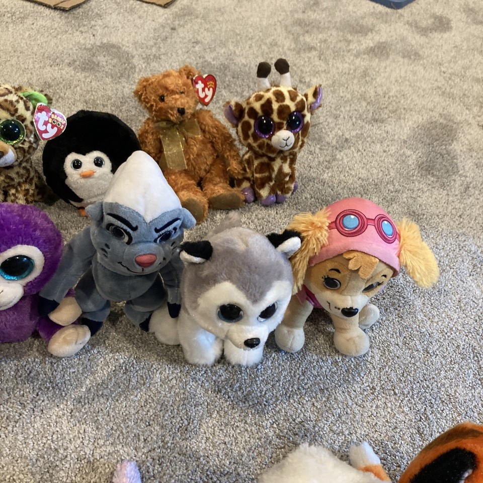 Ty Plush Lot of 58 Beanie Boos Babies & More Some With Tags Huge Beanie ...