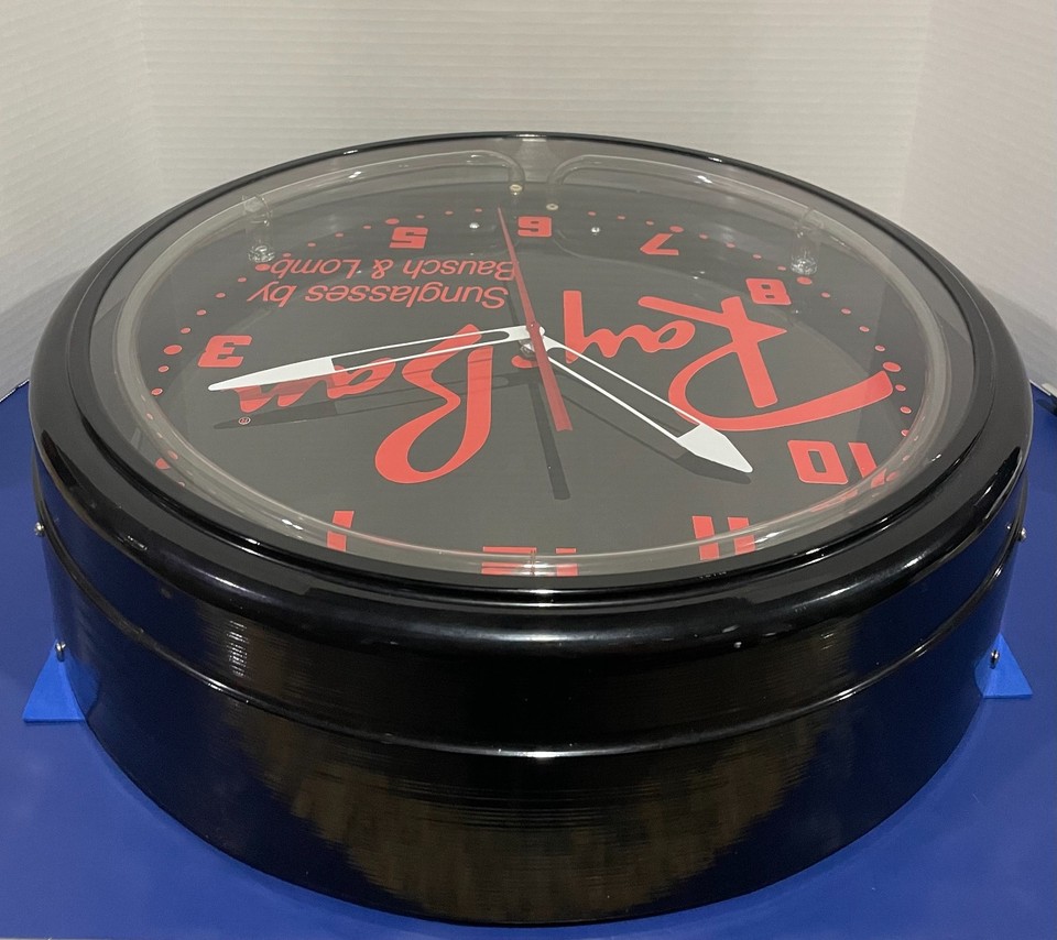 Vintage Ray-Ban Neon Wall Clock Sign Sunglasses Dealer 20" Shop ...