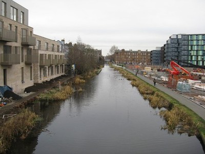 Photo A3 The Union Canal from Viewforth Merchiston Looking west to the ...