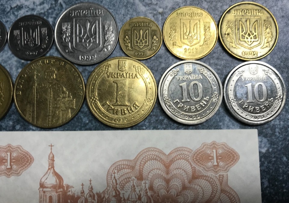 Ukraine Coins 1-2-5-10-25-50 Kopiyok 1 Hryvnia + 3 Commemorative Coins ...