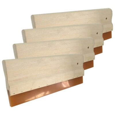 4Pcs 6"/15cm Screen Printing Flat Squeegee Ink Scraper 65 Duro Press ...