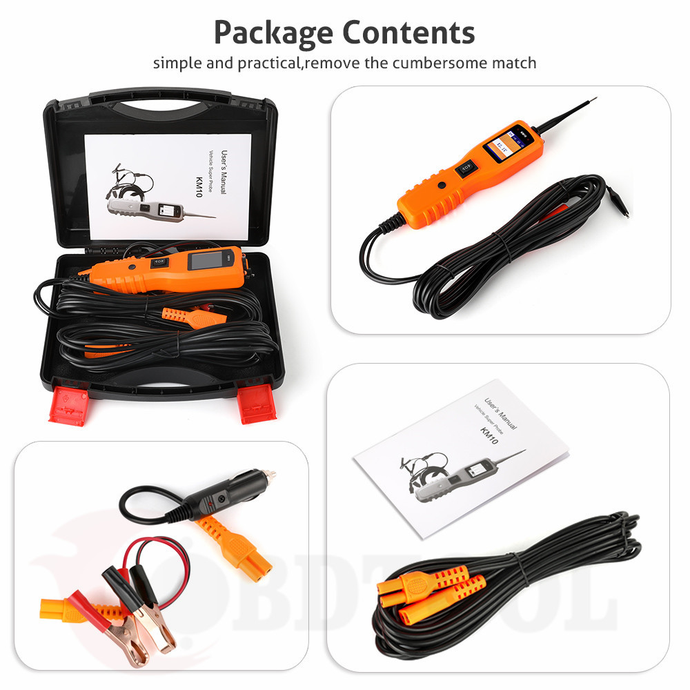 Car Circuit Battery Tester Electrical AVOmeter Detection Probe ...