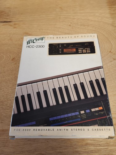 Audiovox Hi Comp HCC-2300 Car AM-FM Stereo CASSETTE PLAYER CLOCK ...