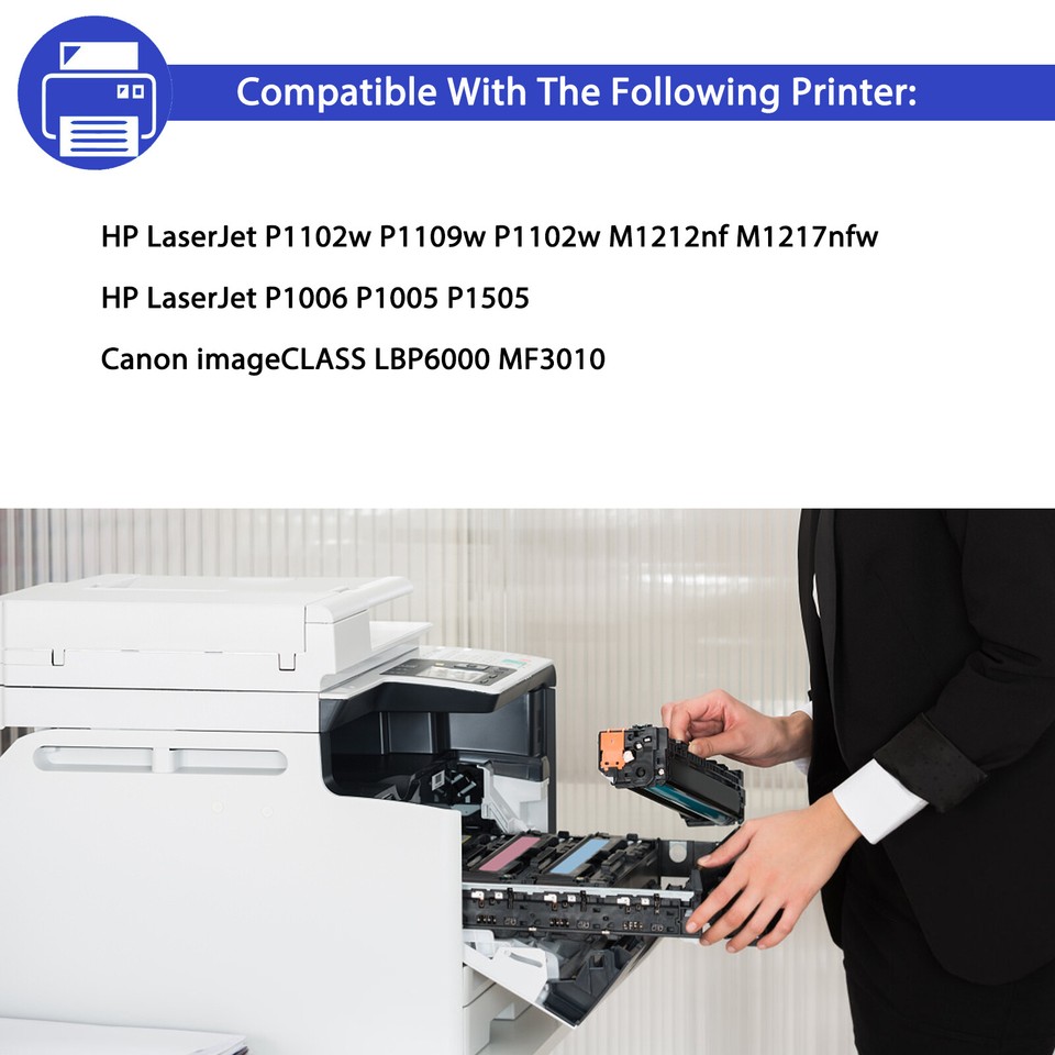 8PK CE285A 85A Toner for HP LaserJet M1130 M1132 M1134 M1136 M1137 ...