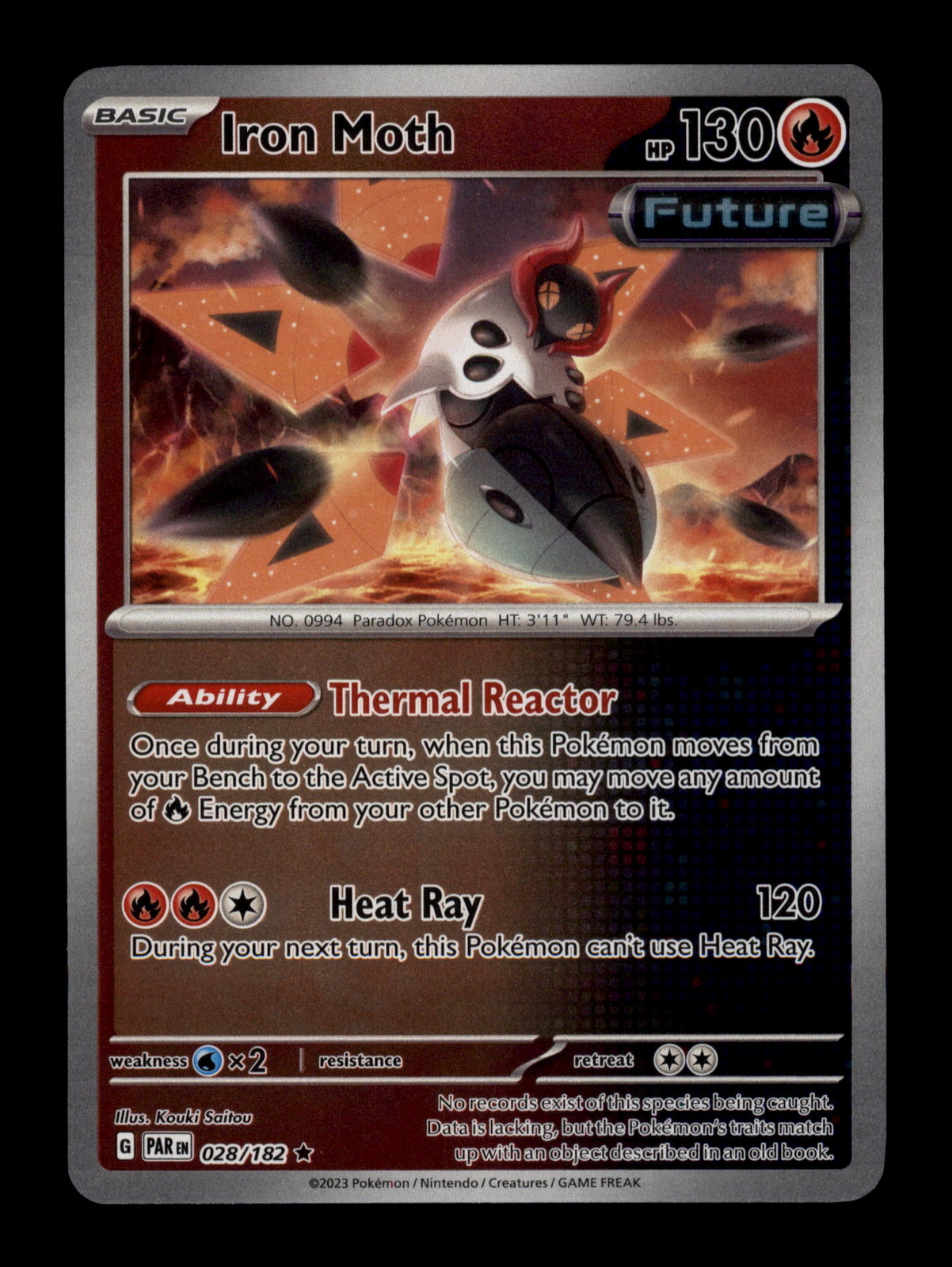 Iron Moth - 187/182 #187/182 SV04: Paradox Rift Reverse Holo Pokemon | eBay